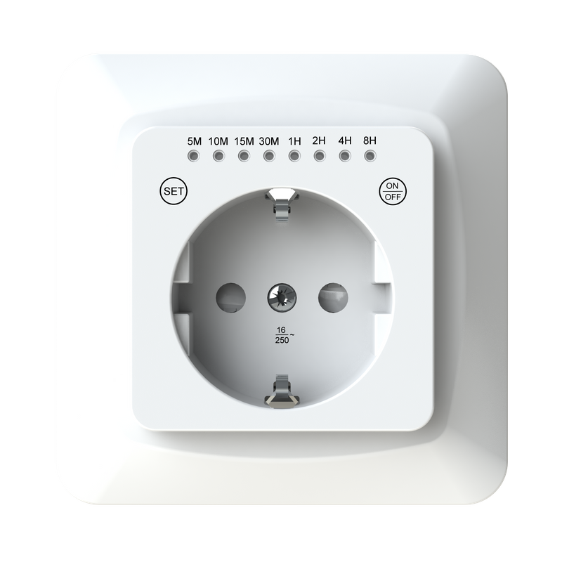 Fixed socket with electronic time switch ETM207PT - Buy socket with ...